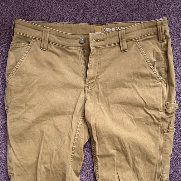 Carhartt | Pants & Jumpsuits | Carhartt Womens Tan Boot Cut Work Pants ...
